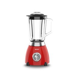 SOGO RETRO REIHE GLAS-STANDMIXER rot 1.5 L KAPAZIT&Auml;T