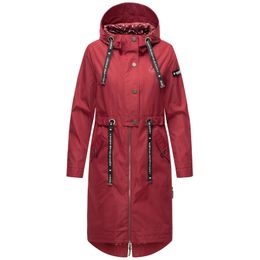 Navahoo Damen Modischer Funktionsparka &Uuml;bergangs Outdoorjacke mit Kapuze Josinaa