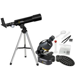 National Geographic Kompakt-Teleskop + Mikroskop mit Smartphonehalterung