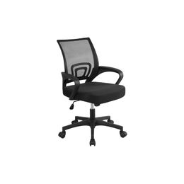 Yaheetech Bürostuhl Drehstuhl ergonomischer Schreibtischstuhl höhenverstellbar Chefsessel mit Rollen Große Sitzfläche