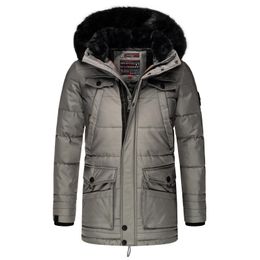 Navahoo Herren stylischer Winterjacke Wintermantel mit abnehmbarer Kapuze Luaan