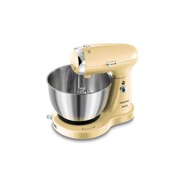 SOGO RETRO Reihe K&uuml;chenmaschine beige 3-IN-1 Mixer, R&uuml;hrger&auml;t & Teigmaschine