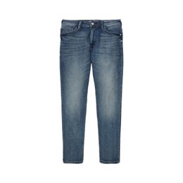 Tom Tailor Denim Herren Tapered Slim Jeans, blau, Uni, Gr. 34/34