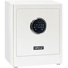 MySafe Premium - Elektronik-Möbel-Tresor - 350 - Code & Fingerprint - Weiß - BASI