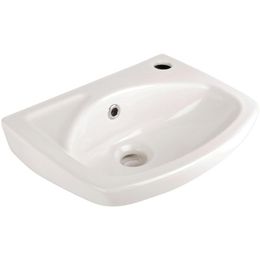 aquaSu Lucanti Handwaschbecken i Waschbecken Gäste-WC i Waschtisch 35 cm i Weiß