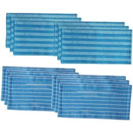 TRADESHOP 12in1 Ersatzpads Mikrofaserpads kompatibel mit Philips FC6408/01 FC6409/01 FC6718/01 FC6719/01 FC6728/01 FC6729/01 Staubsauger Saugwischer