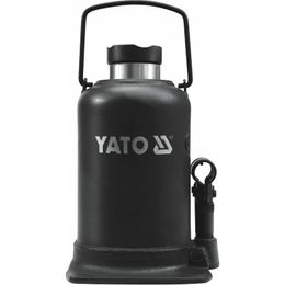 30 t Yato Hydraulischer Wagenheber Stempelwagenheber Flaschenwagenheber mit 1 stufigem Kolben und zusätzlicher Spindelverstellung Yato Hydraulischer
