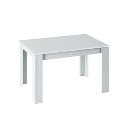 Dmora - Ausziehbarer Tisch Dilici, Ausziehbare Konsole für Esszimmer, Ausziehbarer Küchentisch mit Verlängerung, 140/190x90h78 cm, Weiß