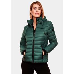 Navahoo Damen Steppjacke leichte Übergangsjacke mit Kapuze Lulana