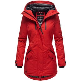 Navahoo Damen sportlicher Wintermantel Winter Kurzmantel mit Kapuze Avrille