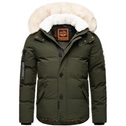 STONE HARBOUR Herren Winterjacke stylischer Winterparka mit abnehmbarer Kapuze Halvaar