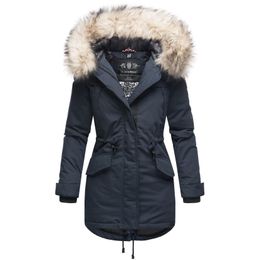 Navahoo Damen Wintermantel Parka mit abnehmbarem Kunstfell Lady Like