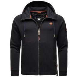 STONE HARBOUR Herren Kapuzensweatjacke sportliche Sweatjacke mit Logoprint und Kapuze Finn Luca