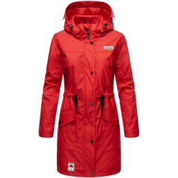 Navahoo Damen Outdoorjacke modischer Outdoor Regenmantel Deike