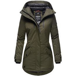 Navahoo Damen sportlicher Wintermantel Winter Kurzmantel mit Kapuze Avrille