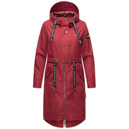 Navahoo Damen Modischer Funktionsparka Übergangs Outdoorjacke mit Kapuze Josinaa