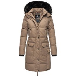 Navahoo Damen Warmer Wintermantel Parka inkl. Einkaufstasche und Regenschirm Cosimaa