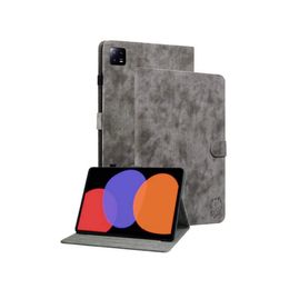 Wigento Tablet-Hülle Für Xiaomi Pad 6 / 6 Pro Kunstleder Sand Tiger Style Tablet Tasche