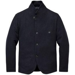 Hannes Roether Herrenjacke Stehkragen Wolle S Dunkelblau