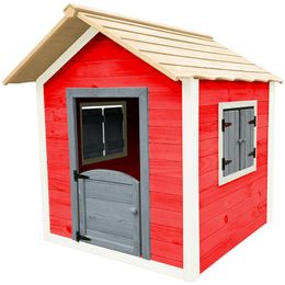 Home Deluxe Spielhaus - das kleine schloss - 101 x 106 x 128 cm , fsc zertifiziertes Kinderspielhaus, tüv Geprüft - inkl. Montagematerial i Gartenhaus Holzhaus