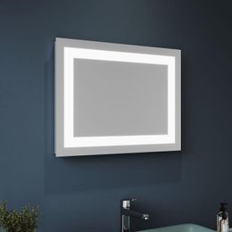 Led Badspiegel Badezimmerspiegel Beleuchtung Wandspiegel kaltweiß licht Wandschalter Energiesparender IP44 50x60cm - Sonni