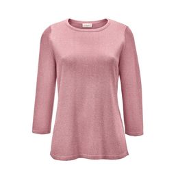 GOLDNER Pullover Damen Gr&ouml;&szlig;e L altrosa / silber