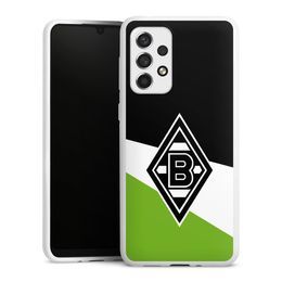DeinDesign Galaxy A33 5G Handy Silikon H&uuml;lle Case wei&szlig; Handyh&uuml;lle Official Licensed Product Borussia M&ouml;nchengladbach Gladbach Silikon Case