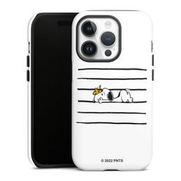 DeinDesign iPhone 14 Pro Handy Panzer Handyh&uuml;lle robuste Outdoor H&uuml;lle Schutzh&uuml;lle matt Snoopy Dog Peanuts Tough Case