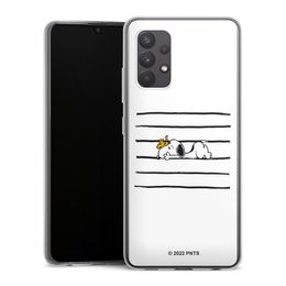 DeinDesign Galaxy A32 4G Handy Silikon H&uuml;lle Case transparent Handyh&uuml;lle Snoopy Dog Peanuts Silikon Case