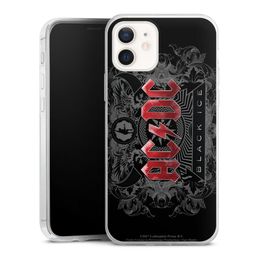 DeinDesign iPhone 12 Handy Slim Case extra dünn Silikon Handyhülle transparent Hülle Acdc Black Ice Merchandise Silikon Slim Case