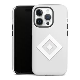 DeinDesign iPhone 14 Pro Handy Panzer Handyh&uuml;lle robuste Outdoor H&uuml;lle Schutzh&uuml;lle matt Hsv Hamburger Sv Coat Of Arms Tough Case