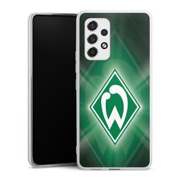 DeinDesign Galaxy A53 5G Handy Silikon H&uuml;lle Case transparent Handyh&uuml;lle Coat Of Arms Official Licensed Product Sv Werder Bremen Silikon Case