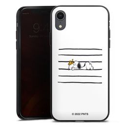 DeinDesign iPhone Xr Handy Silikon H&uuml;lle Case schwarz Handyh&uuml;lle Snoopy Dog Peanuts