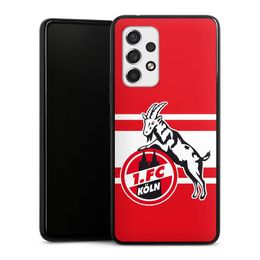 DeinDesign Galaxy A53 5G Handy Silikon H&uuml;lle Case schwarz Handyh&uuml;lle Official Licensed Product 1. Fc K&ouml;ln Coat Of Arms