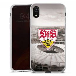 DeinDesign iPhone Xr Handy Silikon H&uuml;lle Case transparent Handyh&uuml;lle Official Licensed Product Vfb Stuttgart Stadium Silikon Case