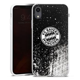 DeinDesign iPhone Xr Handy Silikon H&uuml;lle Case wei&szlig; Handyh&uuml;lle Official Licensed Product Fcb Fc Bayern M&uuml;nchen Silikon Case
