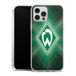 DeinDesign iPhone 13 Pro Max Handy Silikon H&uuml;lle Case transparent Handyh&uuml;lle Sv Werder Bremen Coat Of Arms Official Licensed Product Silikon Case