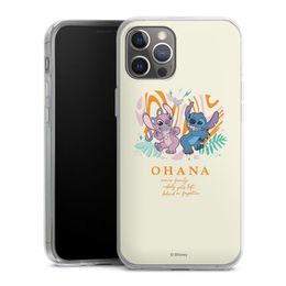 DeinDesign iPhone 12 Pro Max Handy Silikon H&uuml;lle Case transparent Handyh&uuml;lle Official Licensed Product Lilo & Stitch Disney Silikon Case
