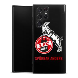 DeinDesign Galaxy S22 Ultra Handy Silikon H&uuml;lle Case schwarz Handyh&uuml;lle Official Licensed Product Transparent 1. Fc K&ouml;ln