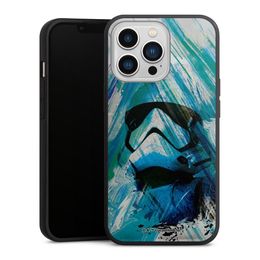 DeinDesign iPhone 13 Pro Handy Premium Silikon H&uuml;lle Handyh&uuml;lle schwarz Case Colourful Stormtrooper Star Wars Silikon Premium Case