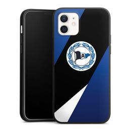 DeinDesign iPhone 12 Handy Premium Silikon H&uuml;lle Handyh&uuml;lle schwarz Case Official Licensed Product Dsc Arminia Bielefeld Silikon Premium Case