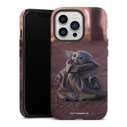 DeinDesign iPhone 13 Pro Handy Panzer Handyh&uuml;lle robuste Outdoor H&uuml;lle Schutzh&uuml;lle gl&auml;nzend The Child Star Wars Baby Yoda Tough Case