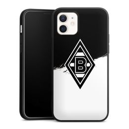 DeinDesign iPhone 12 Handy Premium Silikon H&uuml;lle Handyh&uuml;lle schwarz Case Bmg Borussia M&ouml;nchengladbach Gladbach Silikon Premium Case