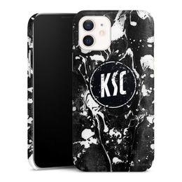 DeinDesign iPhone 12 Handy Premium Case Smartphone Handyh&uuml;lle Schutzh&uuml;lle gl&auml;nzend Ksc Official Licensed Product Karlsruher Sc Premium Case