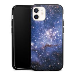 DeinDesign iPhone 12 Handy Silikon H&uuml;lle Case schwarz Handyh&uuml;lle Galaxy Weltall Weltraum