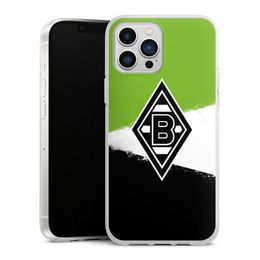 DeinDesign iPhone 13 Pro Max Handy Silikon H&uuml;lle Case transparent Handyh&uuml;lle Borussia M&ouml;nchengladbach Bmg Official Licensed Product Silikon Case