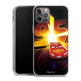 DeinDesign iPhone 12 Pro Max Handy Silikon H&uuml;lle Case transparent Handyh&uuml;lle Official Licensed Product Cars Lightning Mcqueen 95 Silikon Case