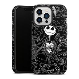 DeinDesign iPhone 13 Pro Handy Panzer Handyh&uuml;lle robuste Outdoor H&uuml;lle Schutzh&uuml;lle gl&auml;nzend Disney Nightmare Before Christmas Halloween Tough Case