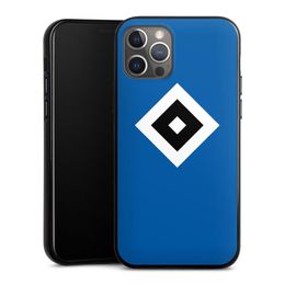 DeinDesign iPhone 12 Pro Handy Silikon H&uuml;lle Case schwarz Handyh&uuml;lle Logo Hsv Hamburger Sv