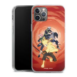 DeinDesign iPhone 12 Pro Max Handy Silikon H&uuml;lle Case transparent Handyh&uuml;lle Sasuke Sakura Naruto Shippuden Silikon Case